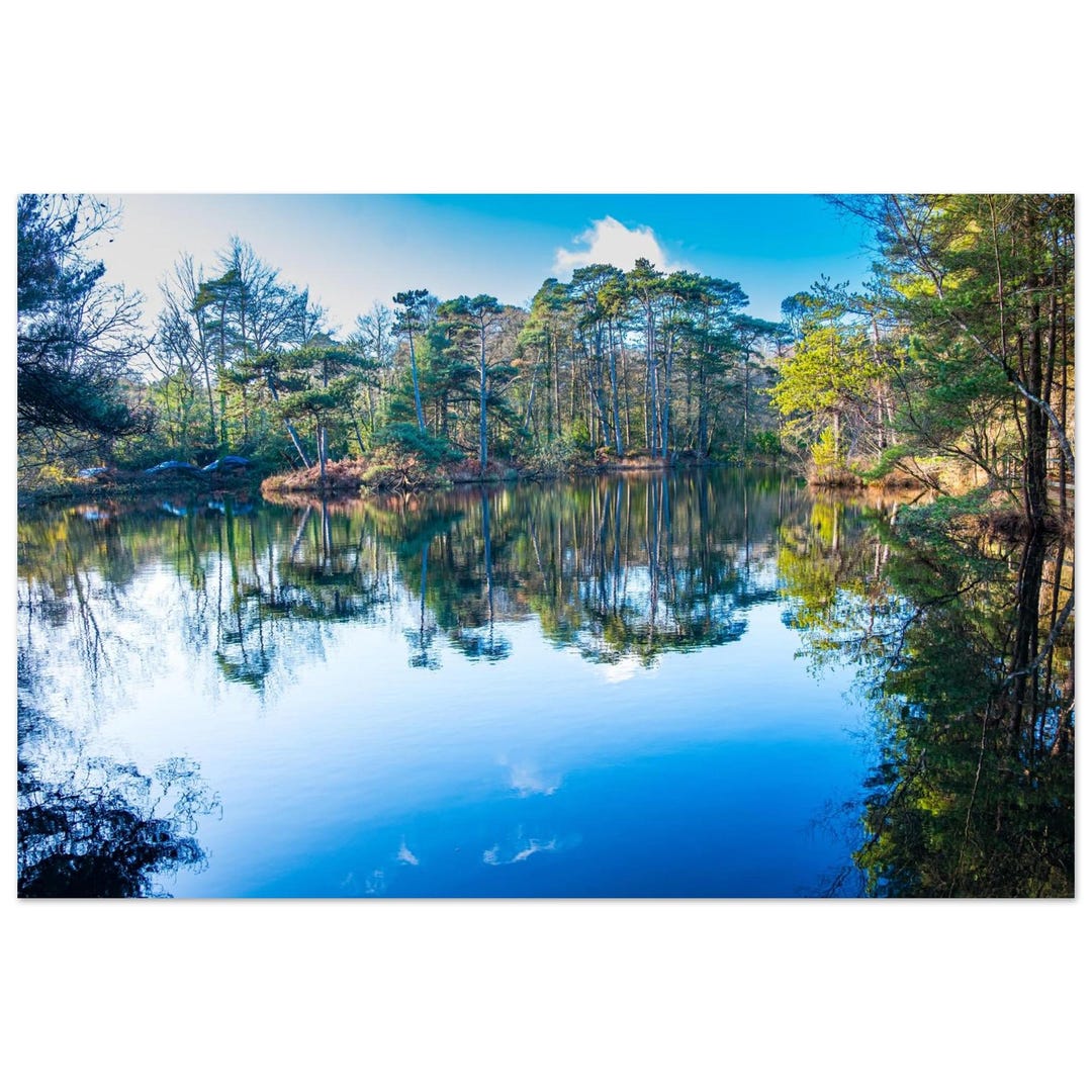 Devon Lake Winter Aluminium Wall Art - Etsy