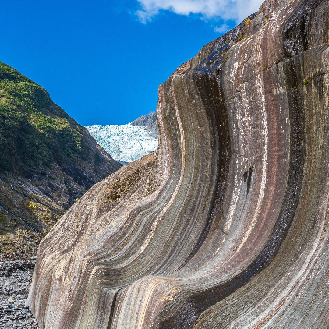 Glacial Rock Patterns Photo – Franz Josef Glacier NZ | Instant Download ...
