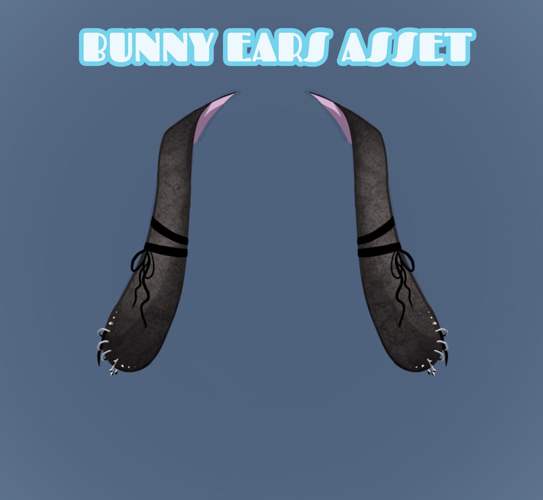 Vtuber Asset Bunny Ears/ Leather - Etsy