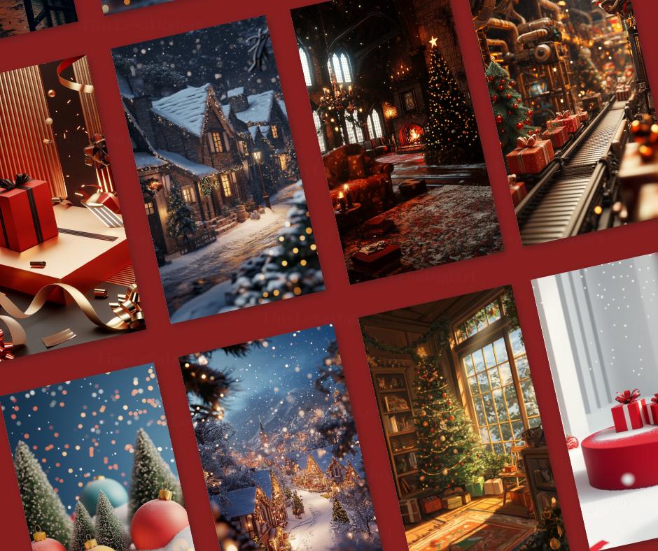40 Christmas Wallpapers Festive Digital Phone Backgrounds Holiday ...