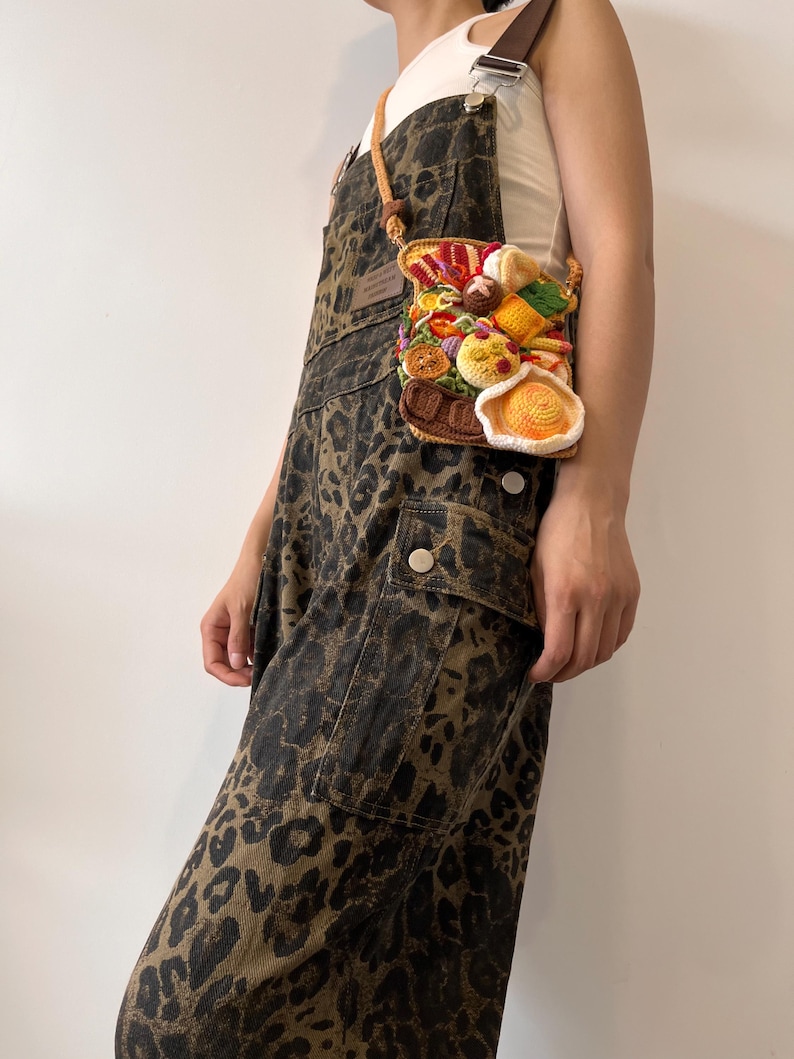 Handmade Crochet Bread Slice Crossbody Bag, Food-themed Purse - Etsy