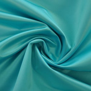 Italian Silk Smooth Thick Light Turquoise Fabric by the Meter - Etsy
