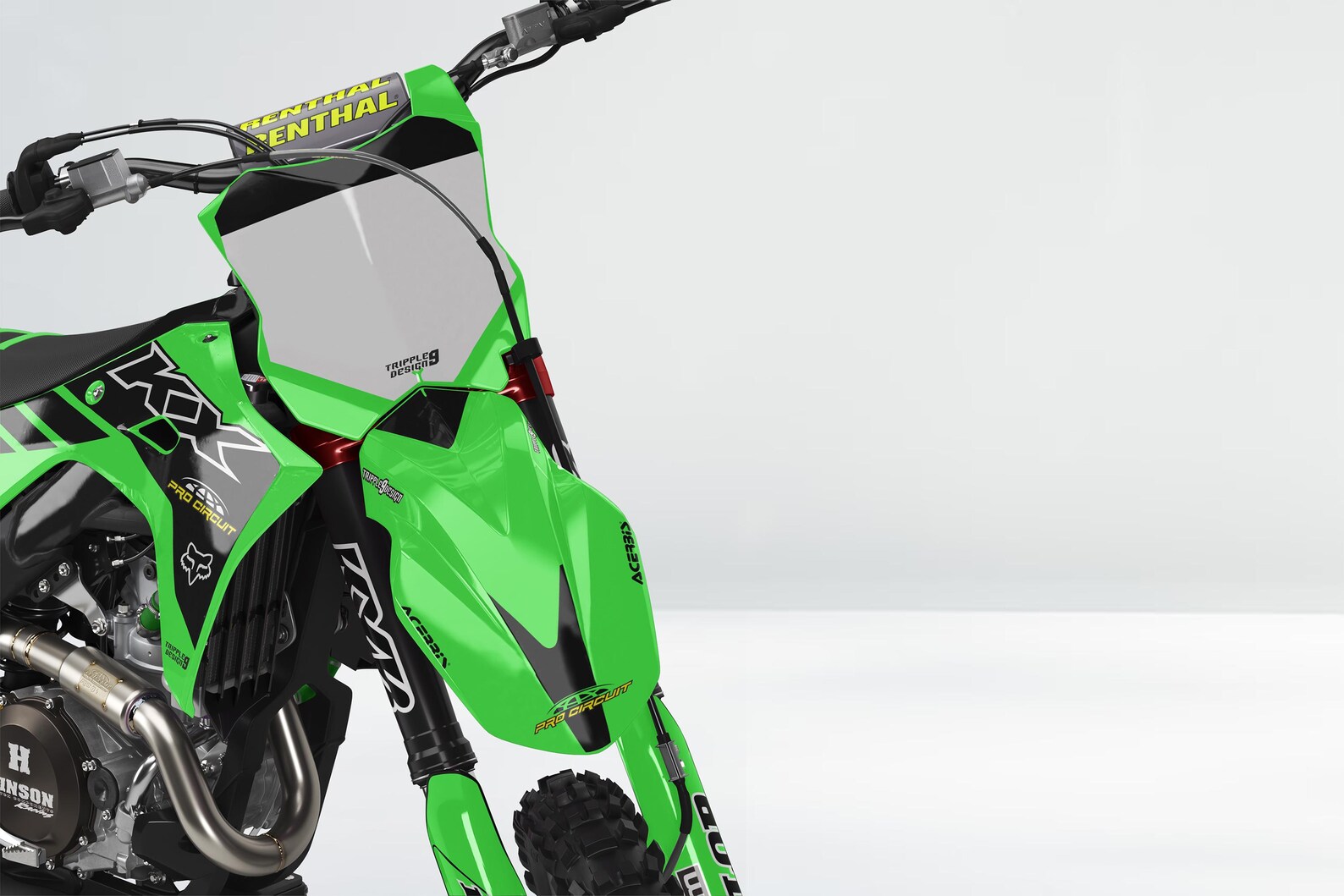 Mx Graphic Kit for Kawasaki KX 250 F 2025 / KX 450 F 2024 - 2025 Full ...