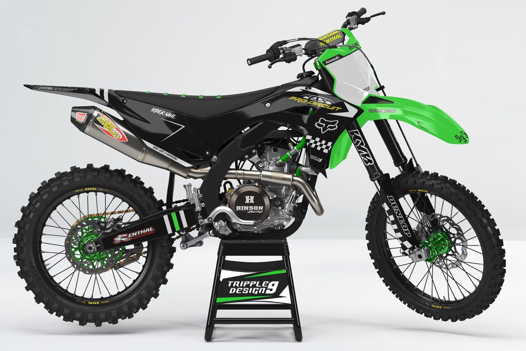 Mx Graphic Kit for Kawasaki KX 250 F 2025 / KX 450 F 2024 - 2025 Full ...