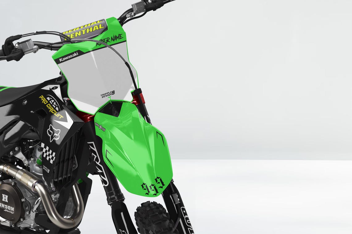 Mx Graphic Kit for Kawasaki KX 250 F 2025 / KX 450 F 2024 - 2025 Full ...
