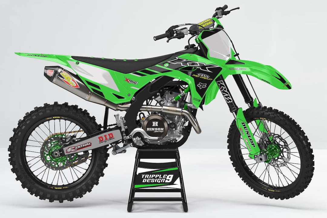 Mx Graphic Kit for Kawasaki KX 250 F 2025 / KX 450 F 2024 - 2025 Full ...