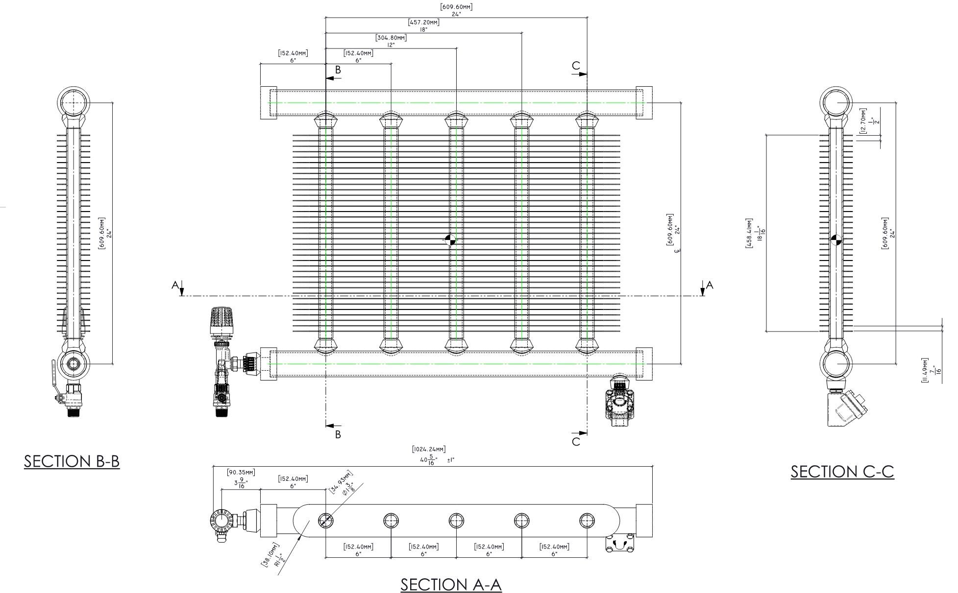 Steam Radiator, 2-pipe, Model A-DIY Engineering Drawing Plans - Etsy