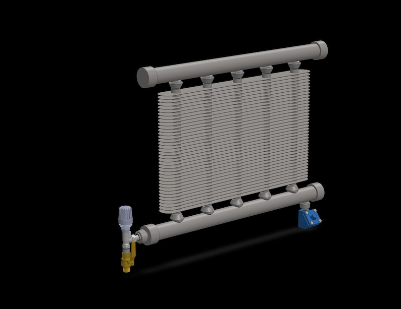 Steam Radiator, 2-pipe, Model A-DIY Engineering Drawing Plans - Etsy