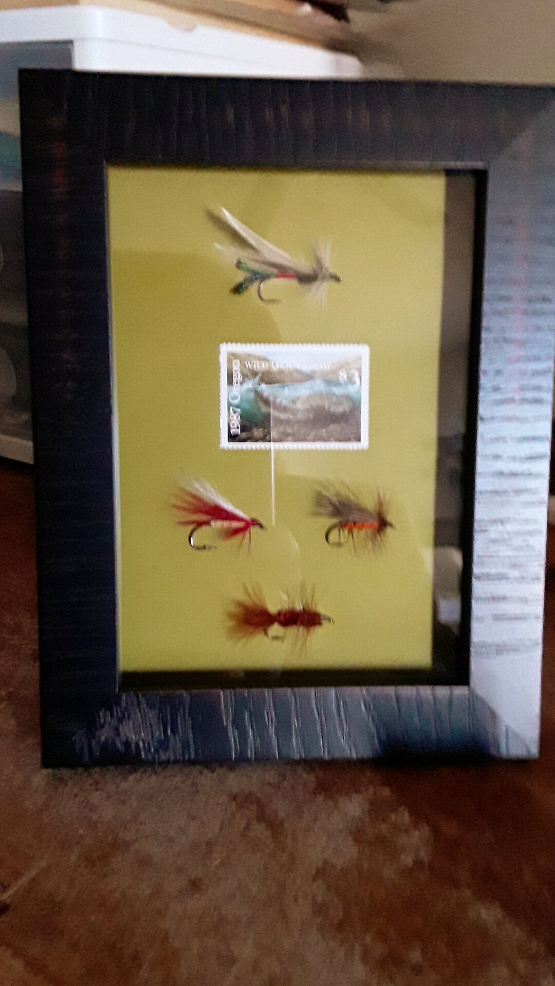 1987 Oregon Wild Trout Stamp, Fly Desk Display. Fly Fishing, Fly Tying ...