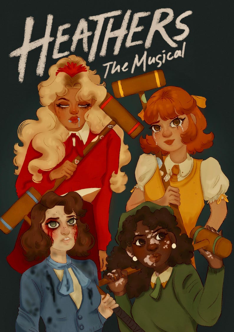 Heathers A4 Print - Etsy