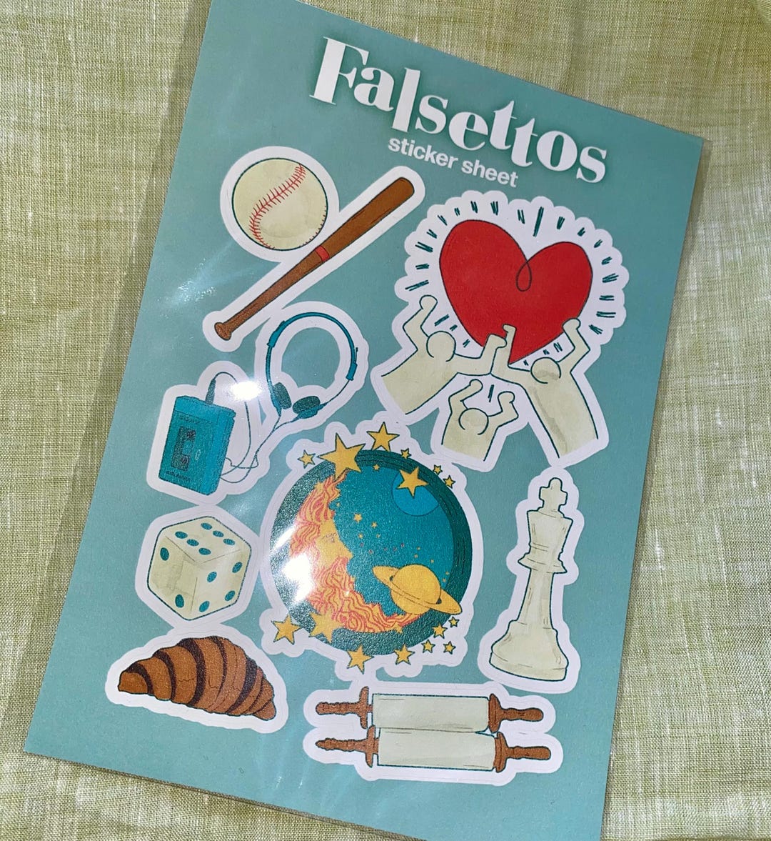 Falsettos A5 Sticker Sheet - Etsy