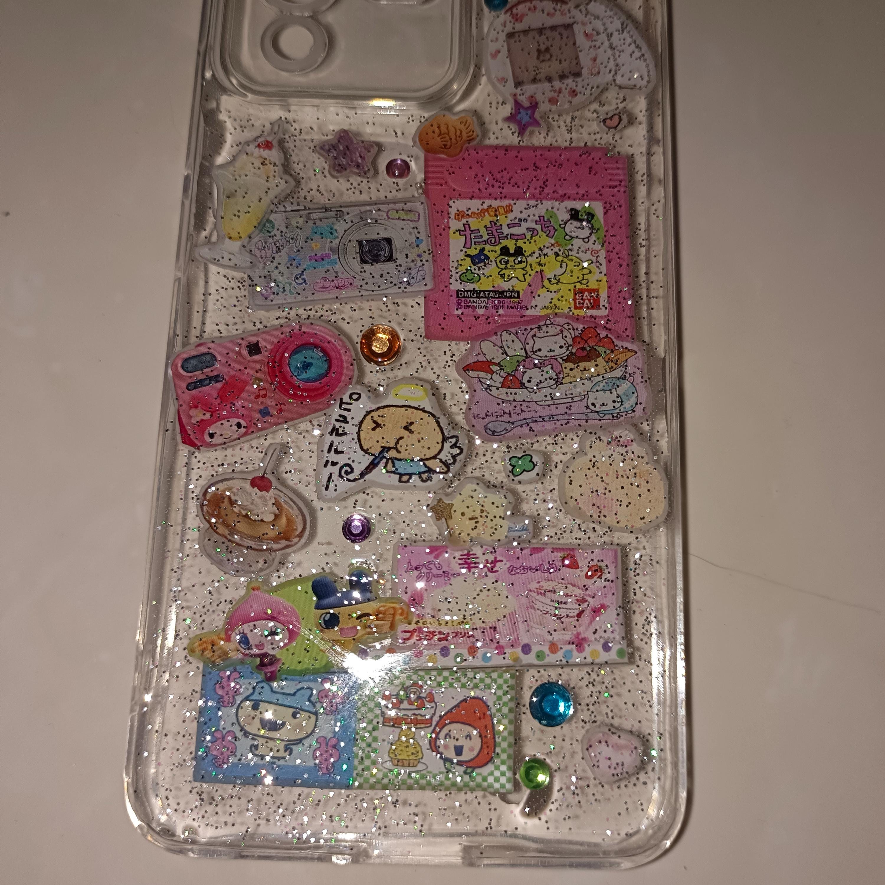 Y2K Kawaii Glitter Resin Phone Case | Japanese Juminicore Aesthetic ...