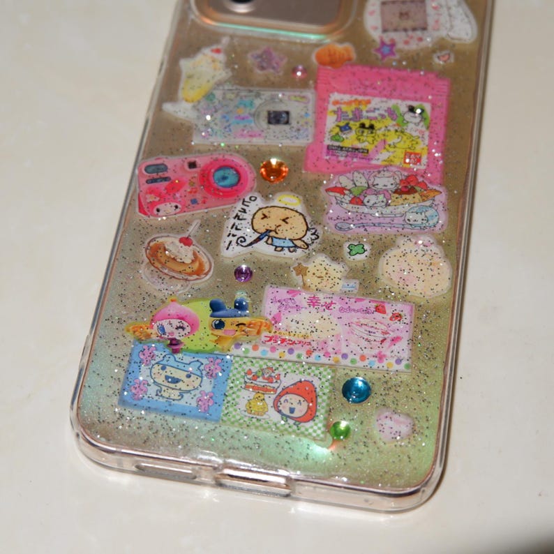 Y2K Kawaii Glitter Resin Phone Case | Japanese Juminicore Aesthetic ...