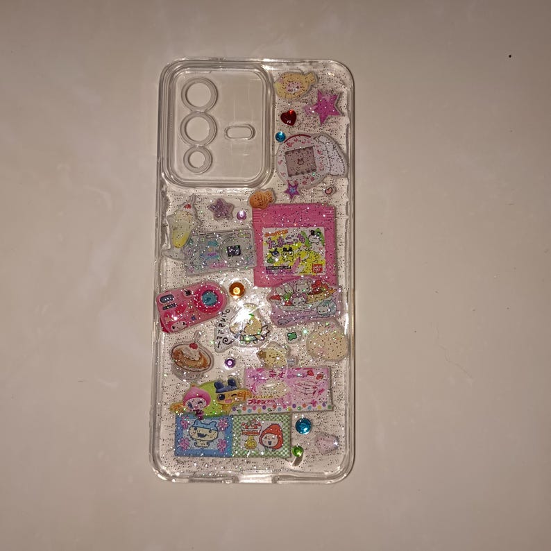 Y2K Kawaii Glitter Resin Phone Case | Japanese Juminicore Aesthetic ...