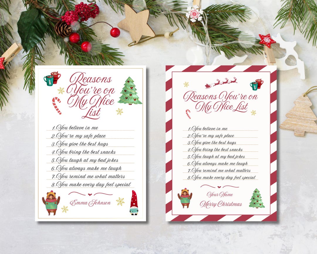 Editable Christmas Message Bundle | 5 Heartfelt Holiday Wishes Card ...