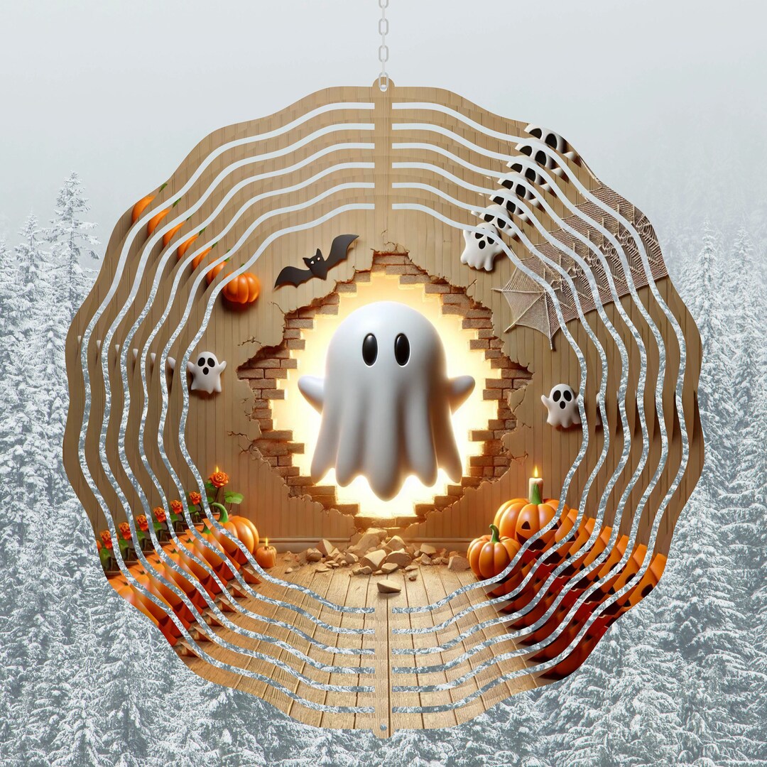 Ghost Break Through Wall Wind Spinner Digital Design | 5 PNG Files ...