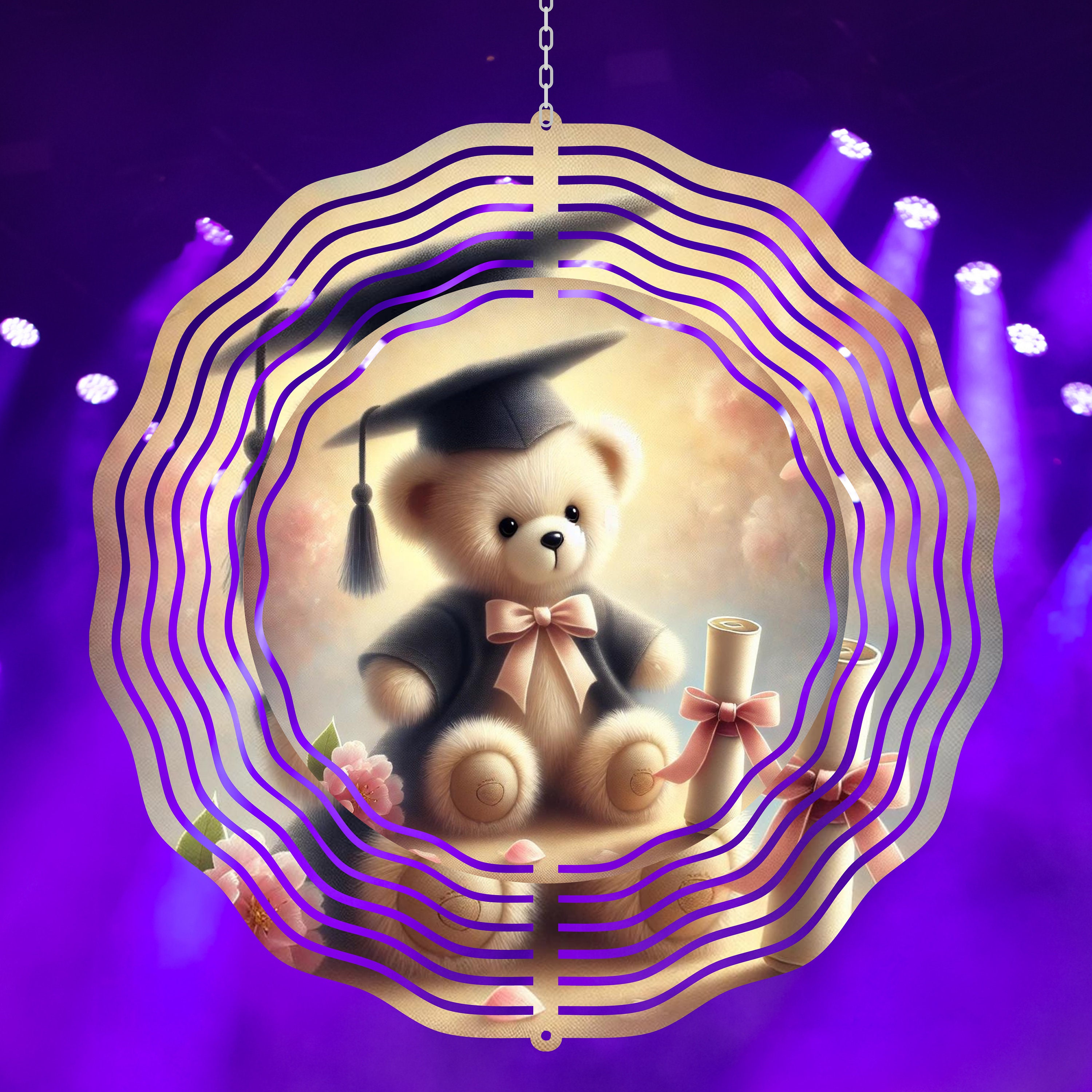 Girl Graduation Bear Wind Spinner Digital Download | 5 PNG Files | DIY ...