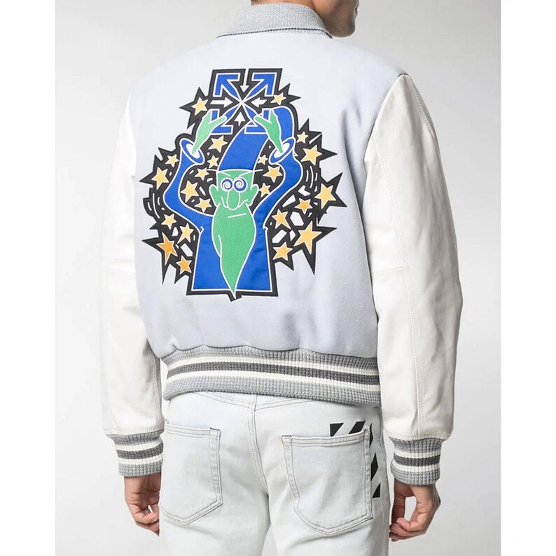 American Rapper Lil Durk Off-white Varsity Jacket Customized - Etsy