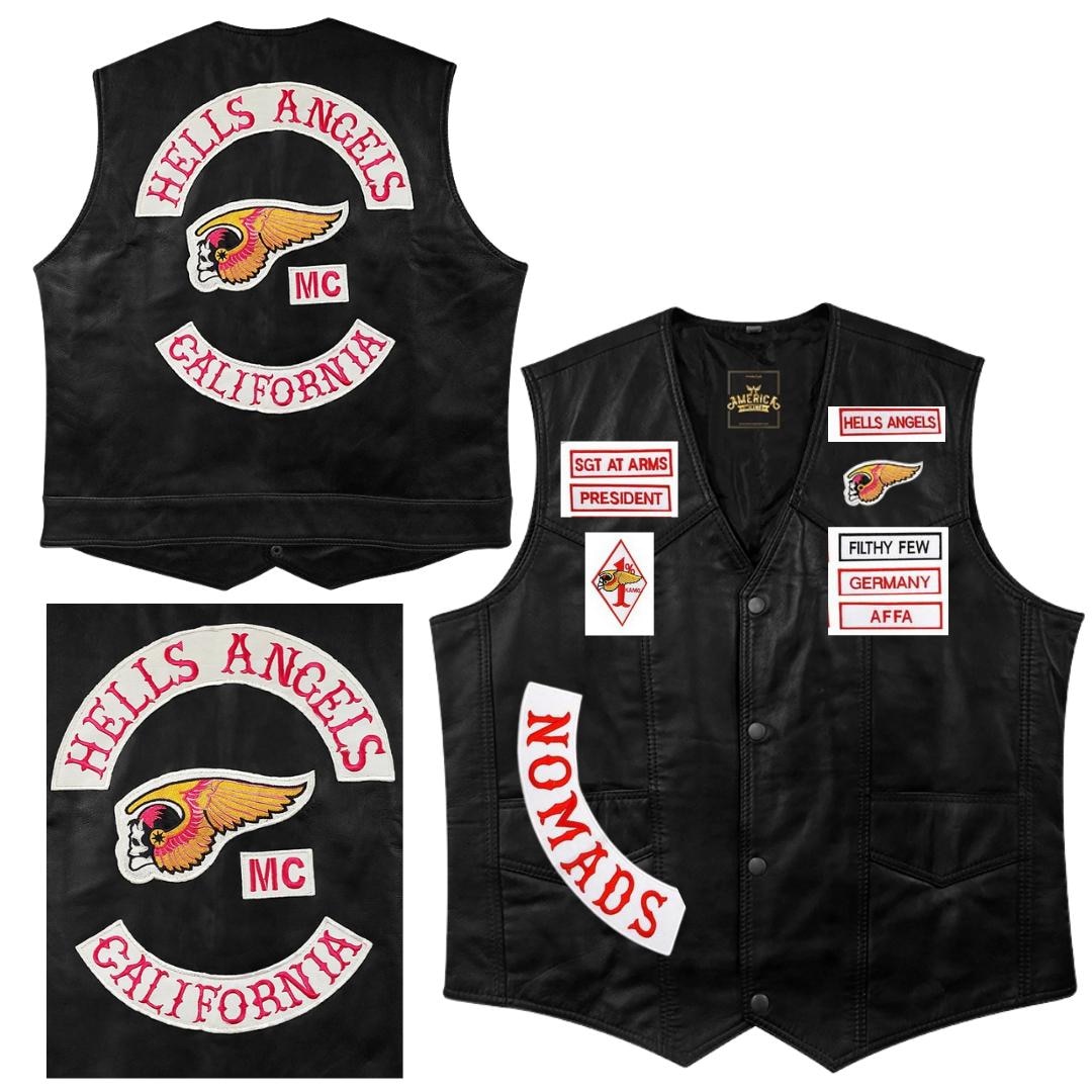 Custom Hells Angels Mc Vest, Mongols Mc Vest, Bandidos Mc Vest and ...