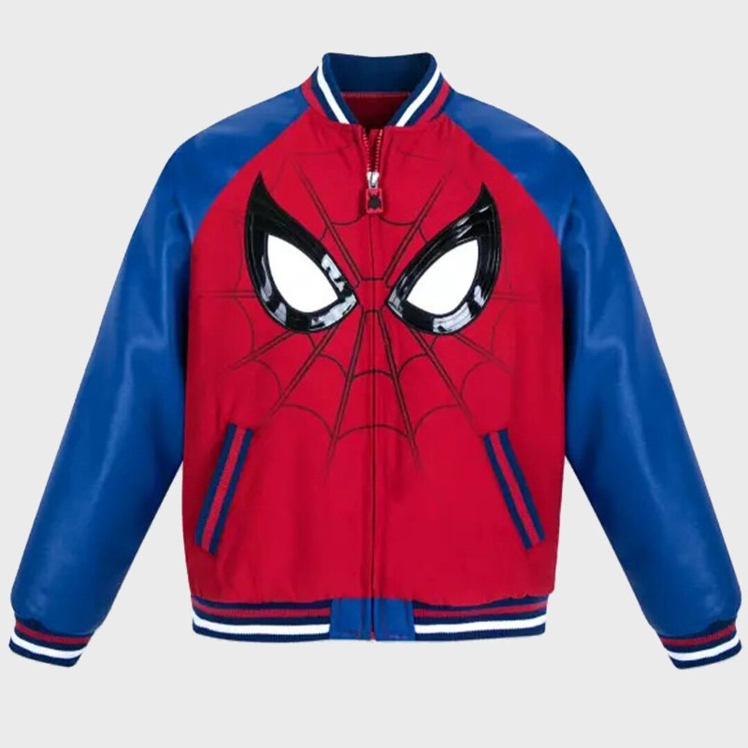 90s Spider Man Varsity Jacket Customized - Etsy