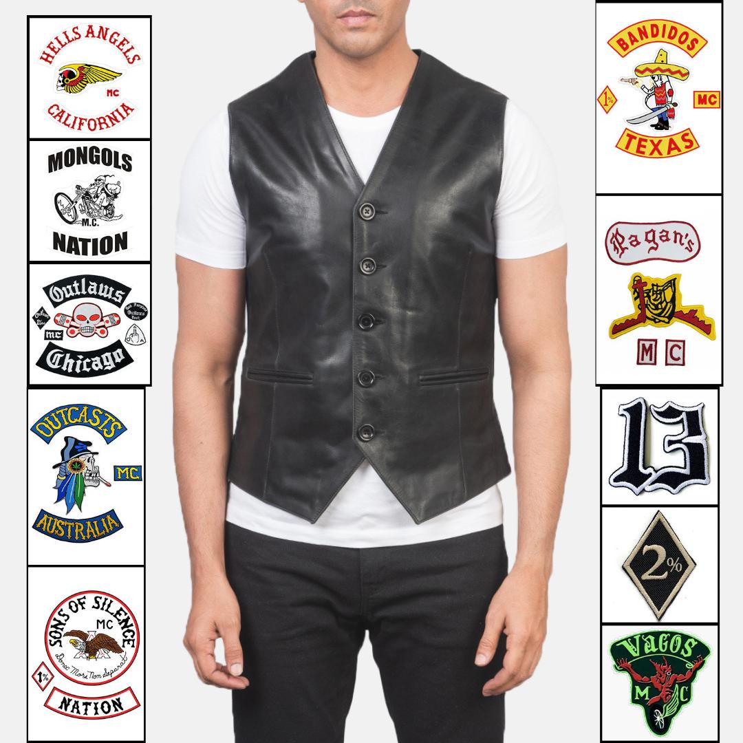 Custom Hells Angels Mc Vest, Mongols Mc Vest, Bandidos Mc Vest and ...