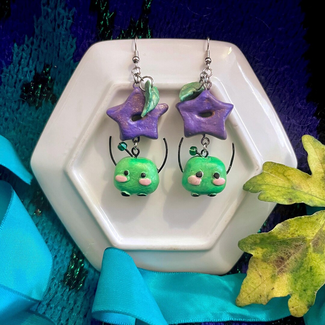 Junimo & Stardrop Earrings Stardew Valley Inspired Farming Sim Jewelry ...