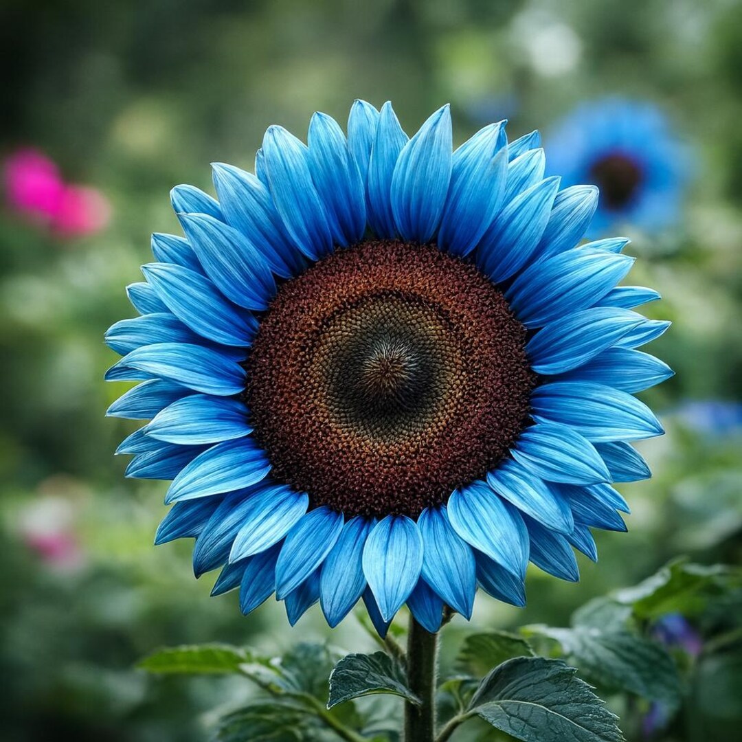 Midnight Blue Sunflower Seeds: Rare Black Hybrid Bonsai Variety | 50 ...