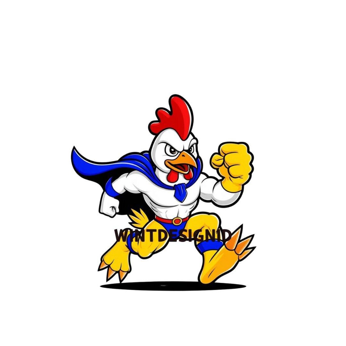 Chicken Running Mascot Vector Illustration Set - 8 Characters | Digital ...