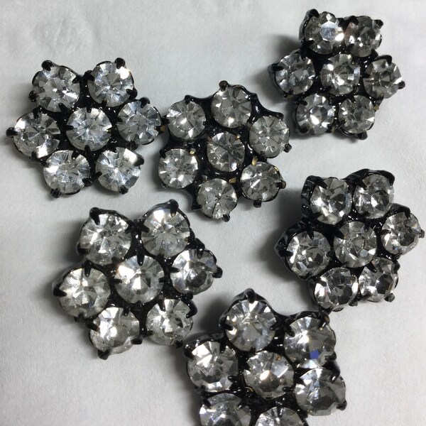 Rhinestone Buttons - Etsy