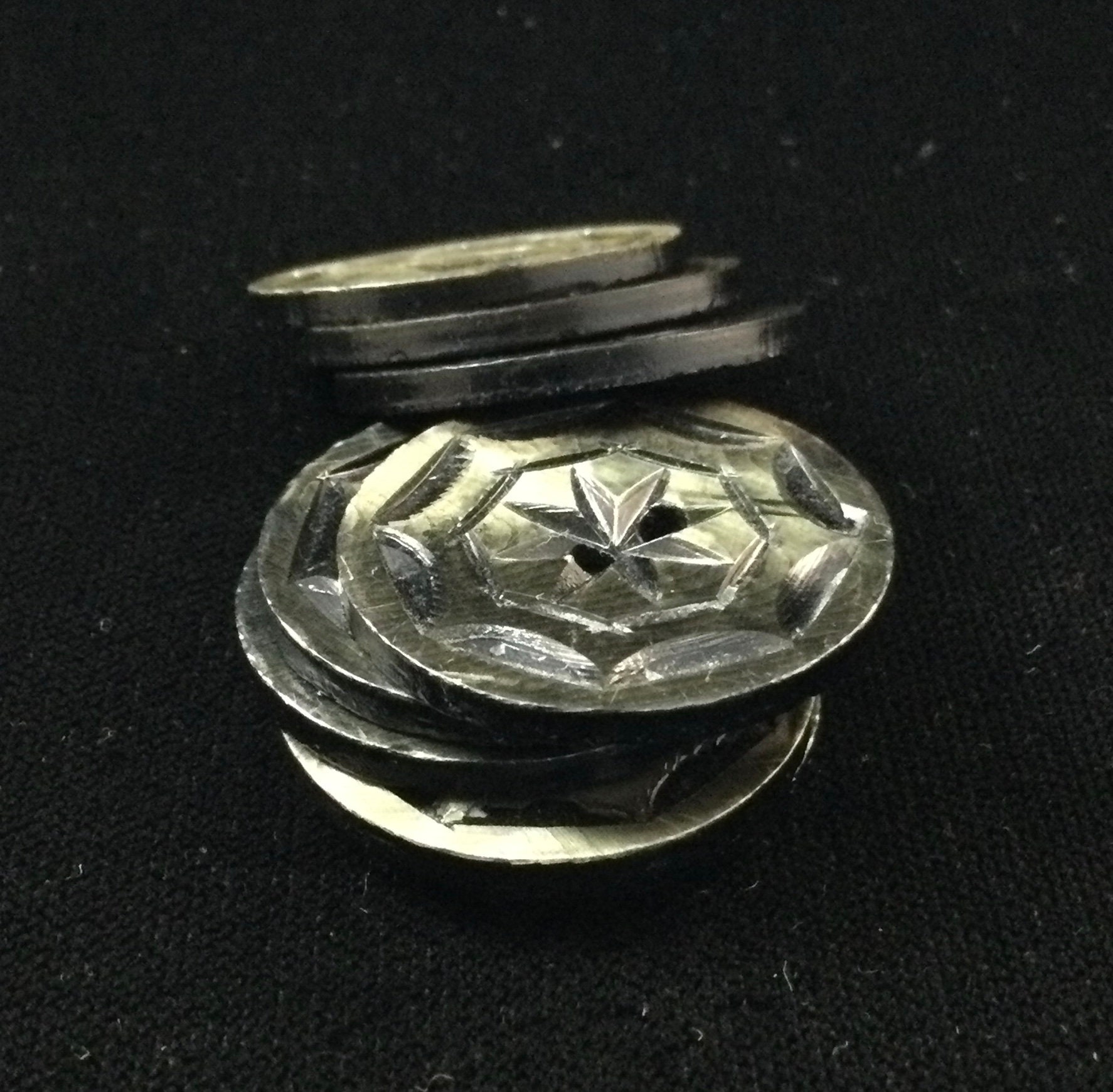 8 CELLULOID WAFER BUTTONS - Etsy