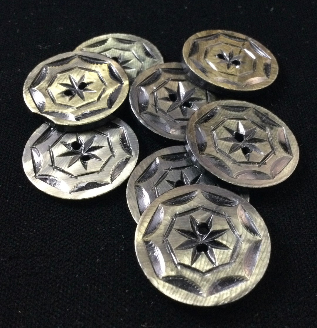 8 CELLULOID “WAFER” BUTTONS - Etsy