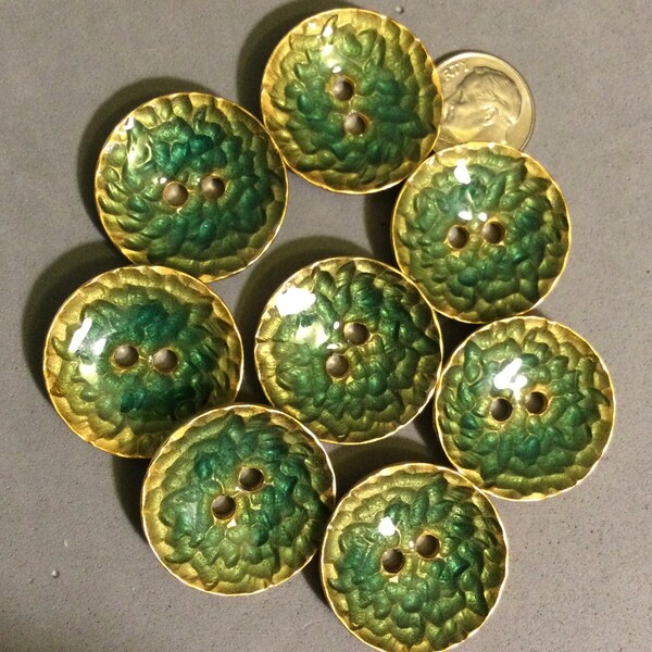 Green Buttons - Etsy