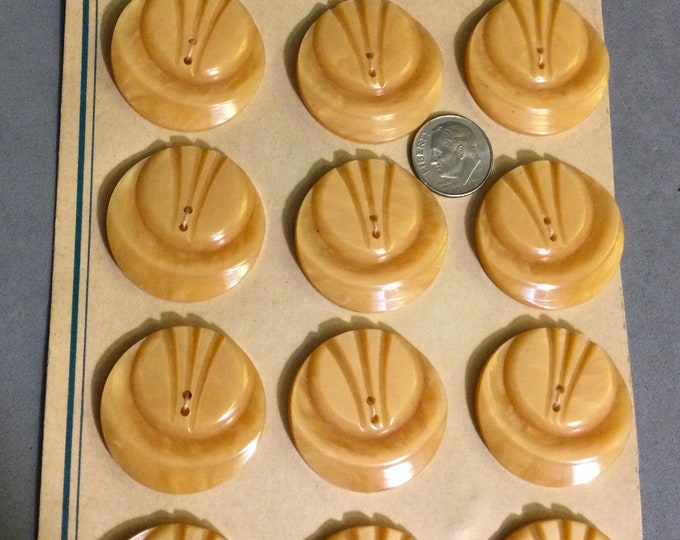 12 FRENCH CASEIN BUTTONS, Vintage - Etsy