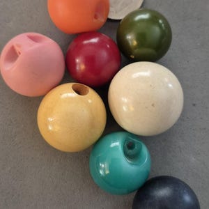 8 UNMATCHED BALL BUTTONS - Etsy
