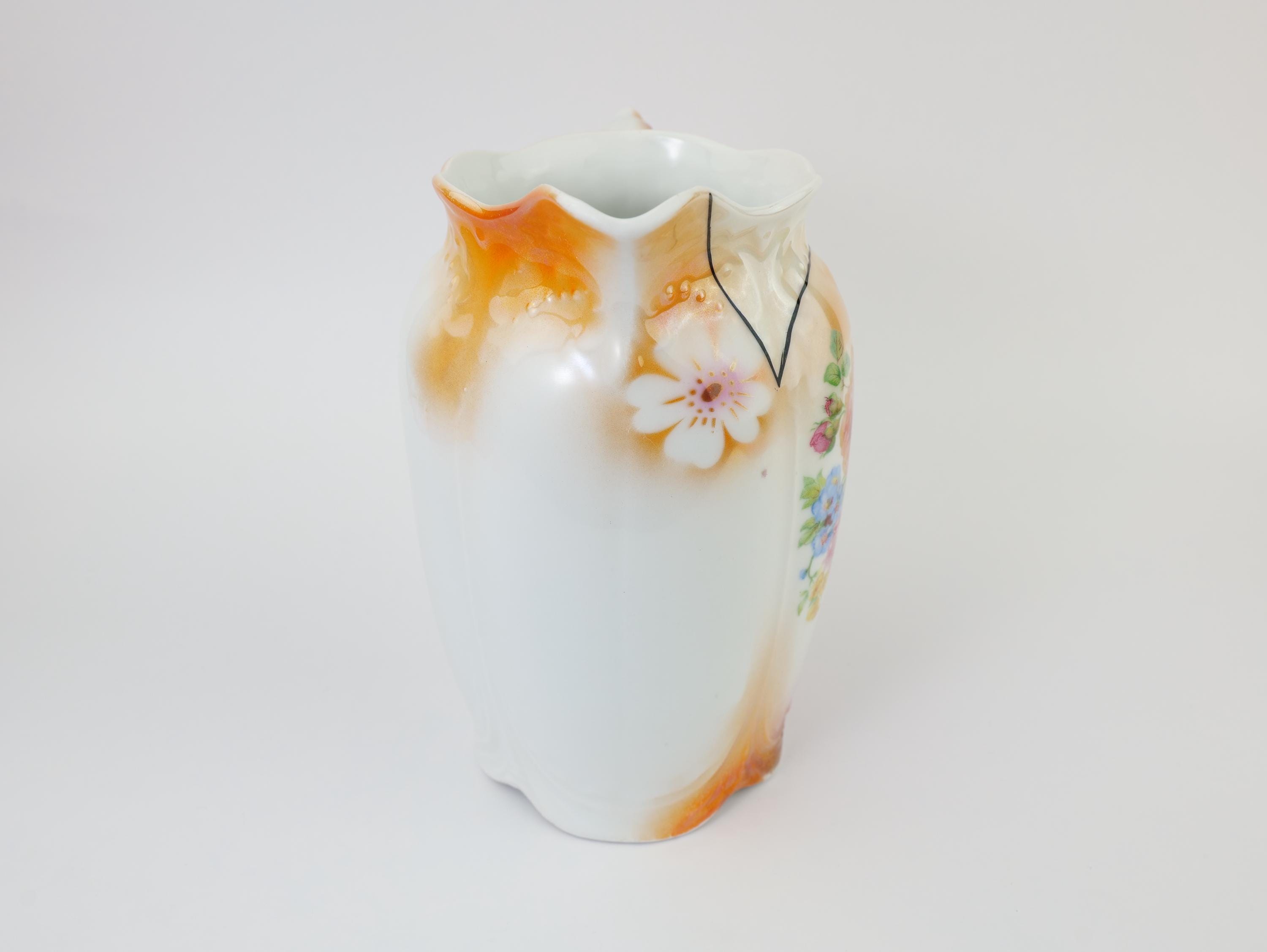 Antique Bavaria Lusterware Pitcher, Pink Rose Floral, Cottagecore Decor ...