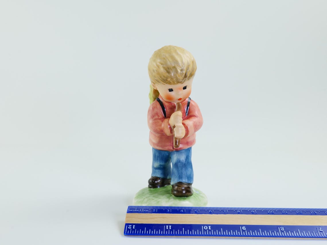 Vintage Goebel Charlot Byj Figurine, Boy Hiker With Flute, W Germany - Etsy