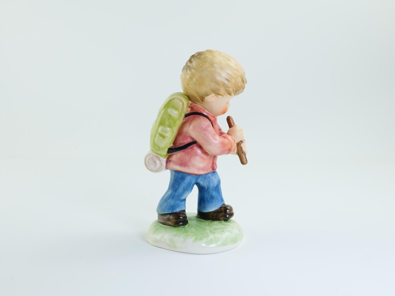 Vintage Goebel Charlot Byj Figurine, Boy Hiker With Flute, W Germany - Etsy