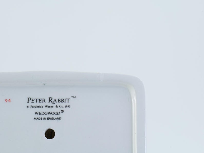 Vintage Wedgwood Peter Rabbit Light Switch Cover 1993 Ceramic Nursery ...