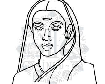 Rani Durgavati Coloring Page Freedom Fighter Coloring Page Indian ...