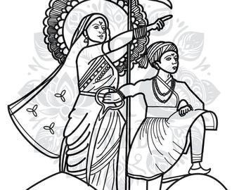 Bhagat Singh Coloring Page | Freedom Fighter Coloring Page | Indian ...