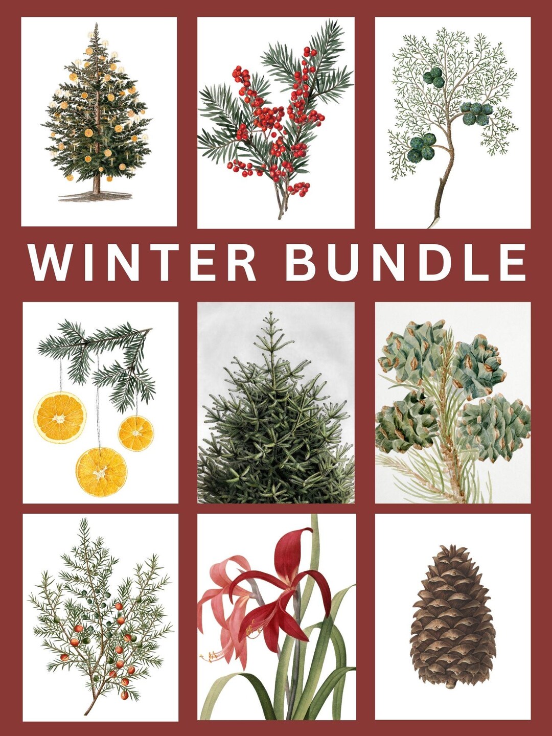 WINTER BUNDLE Instant Download - Etsy