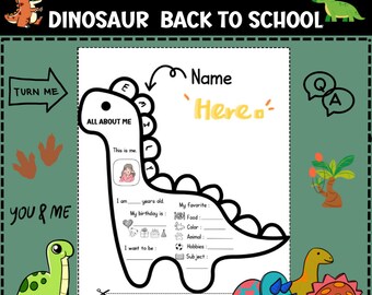 Back to School All About Me - Etsy