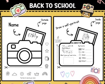 All About Me Worksheets for Kids - Etsy UK