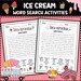 Ice Cream Word Search Summer Ice Cream Word Search Worksheet Activity ...
