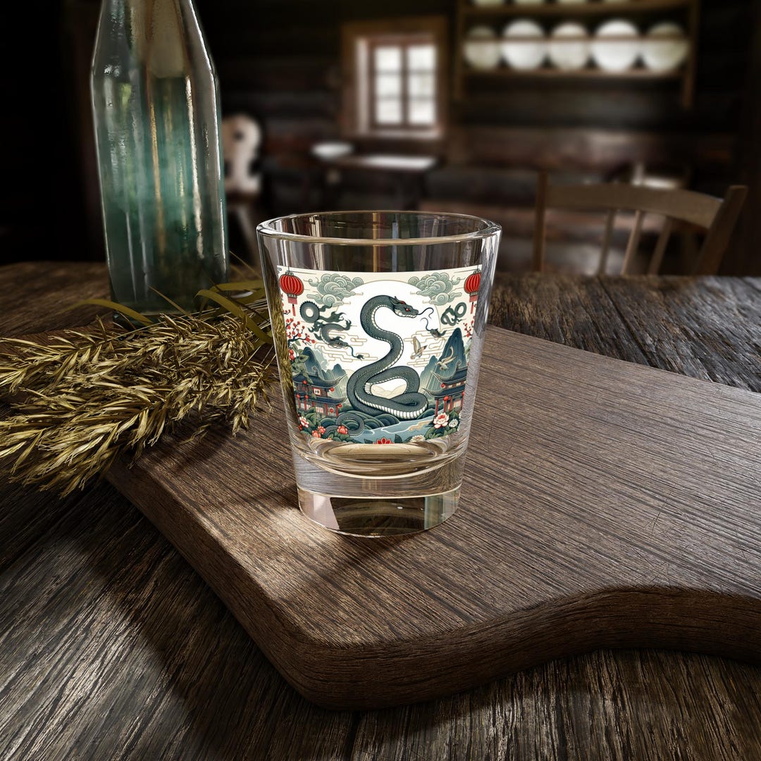 Snake Shot Glass, 1.5oz Limited Edition Dragon Design Made in USA ...