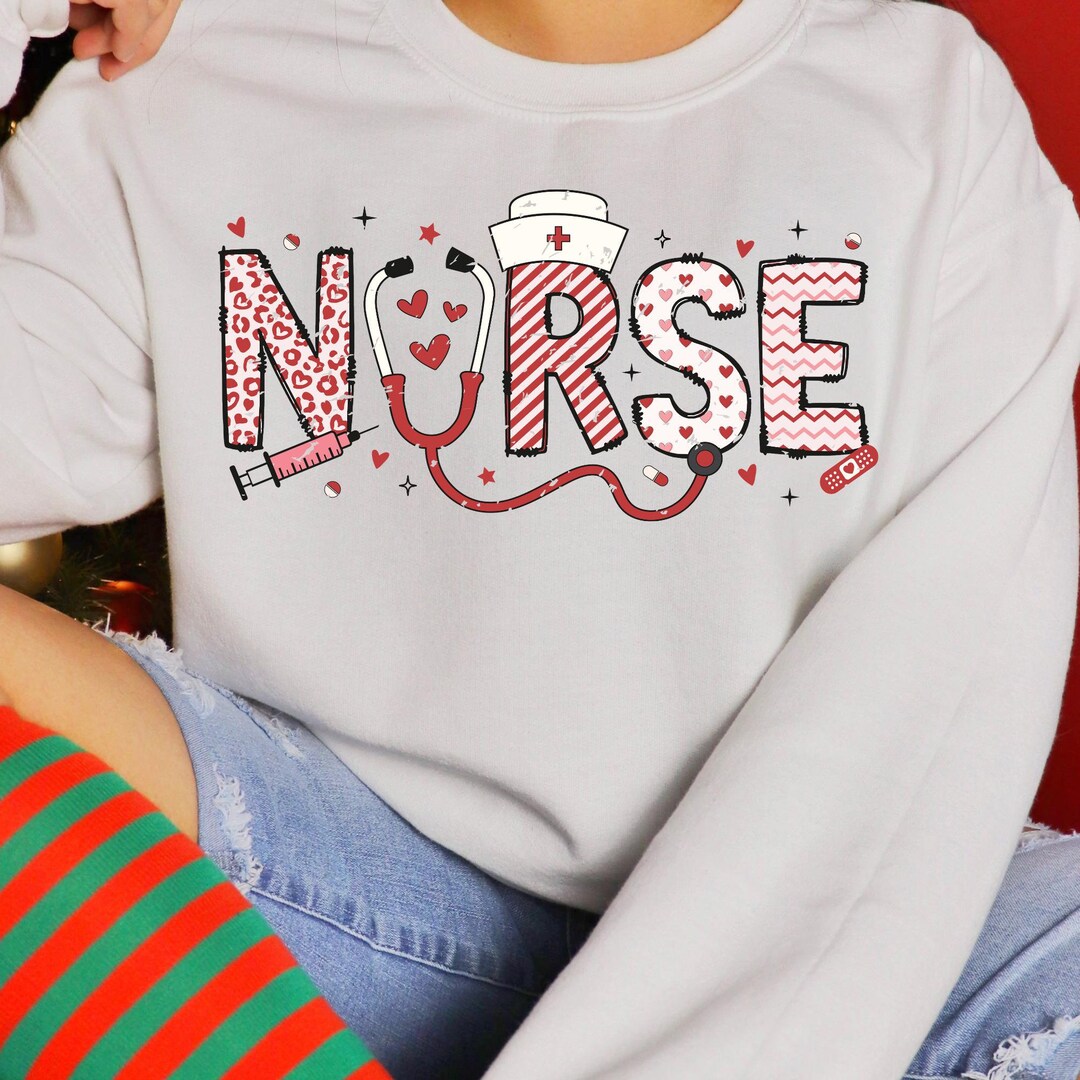 Nurse Life Clipart, Cute Nurse PNG | Heart and Stethoscope Design ...