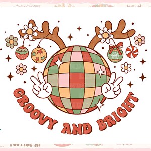 Groovy Christmas | PNG Sublimation Bundle | Festive Transparent Designs ...