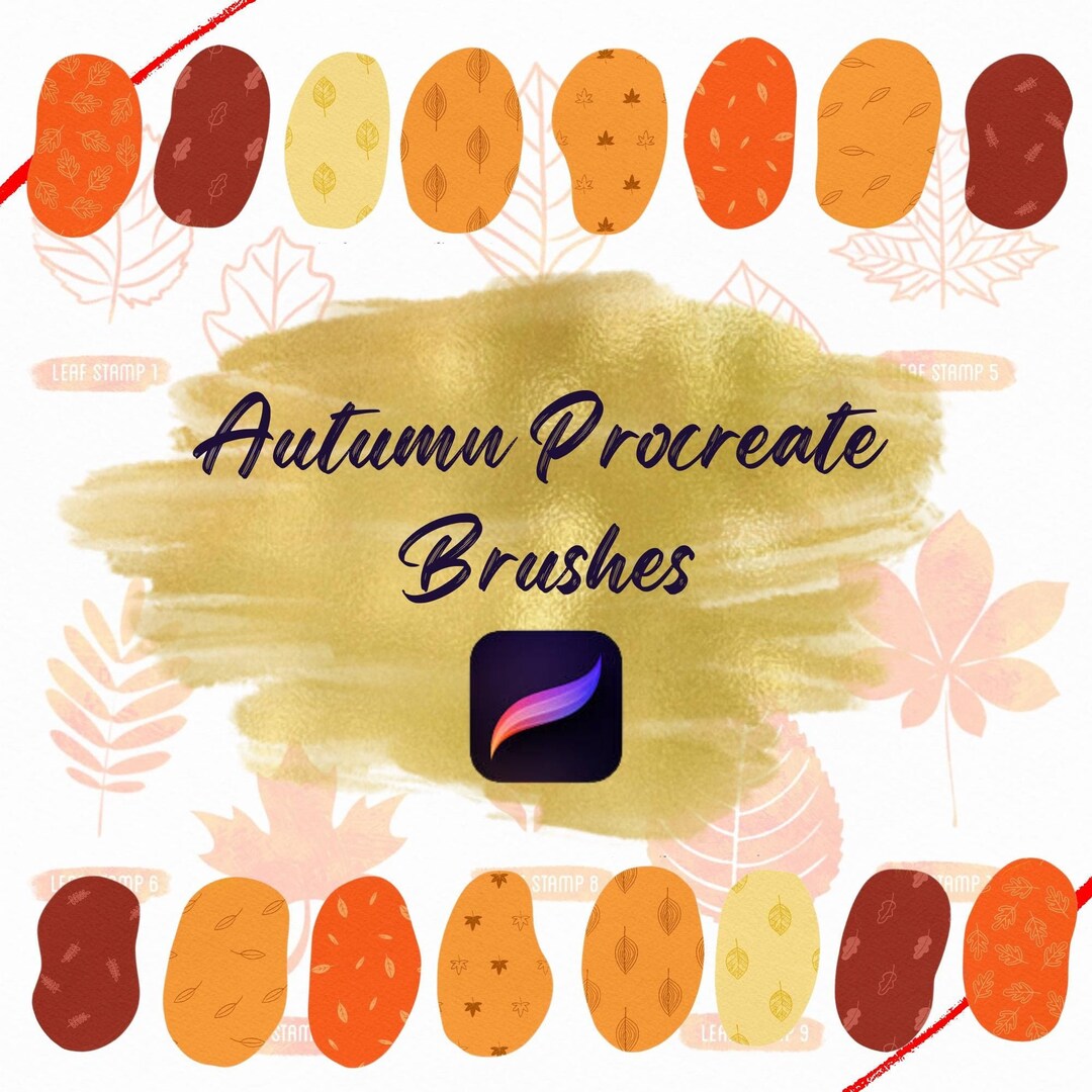 80 Procreate Leaf Brush Pack, Realistic Leaf Stamps, Autumn Leaf Procreate Brushes, Nature ...