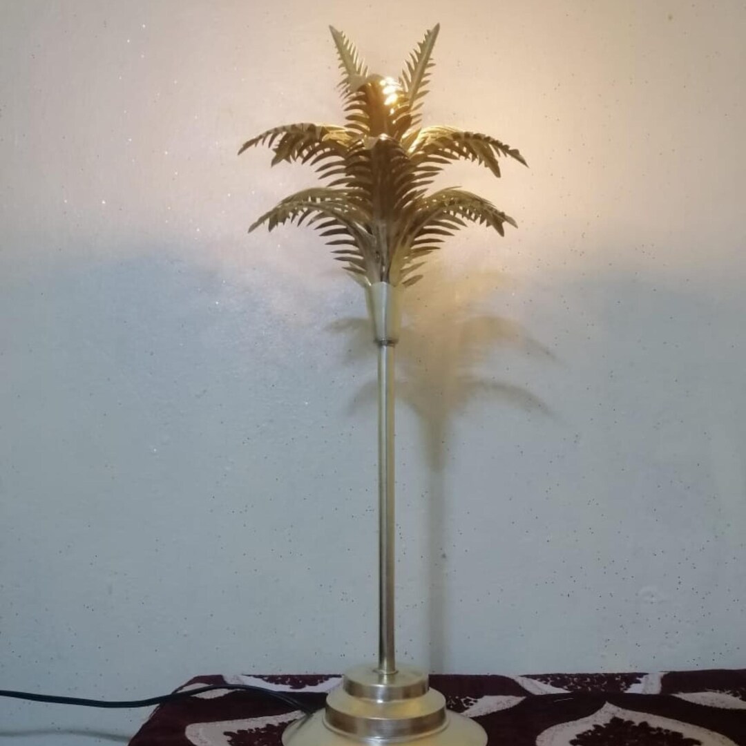Handmade Brass Palm Lamp Exotic Moroccan Lighting for Elegant Home ...