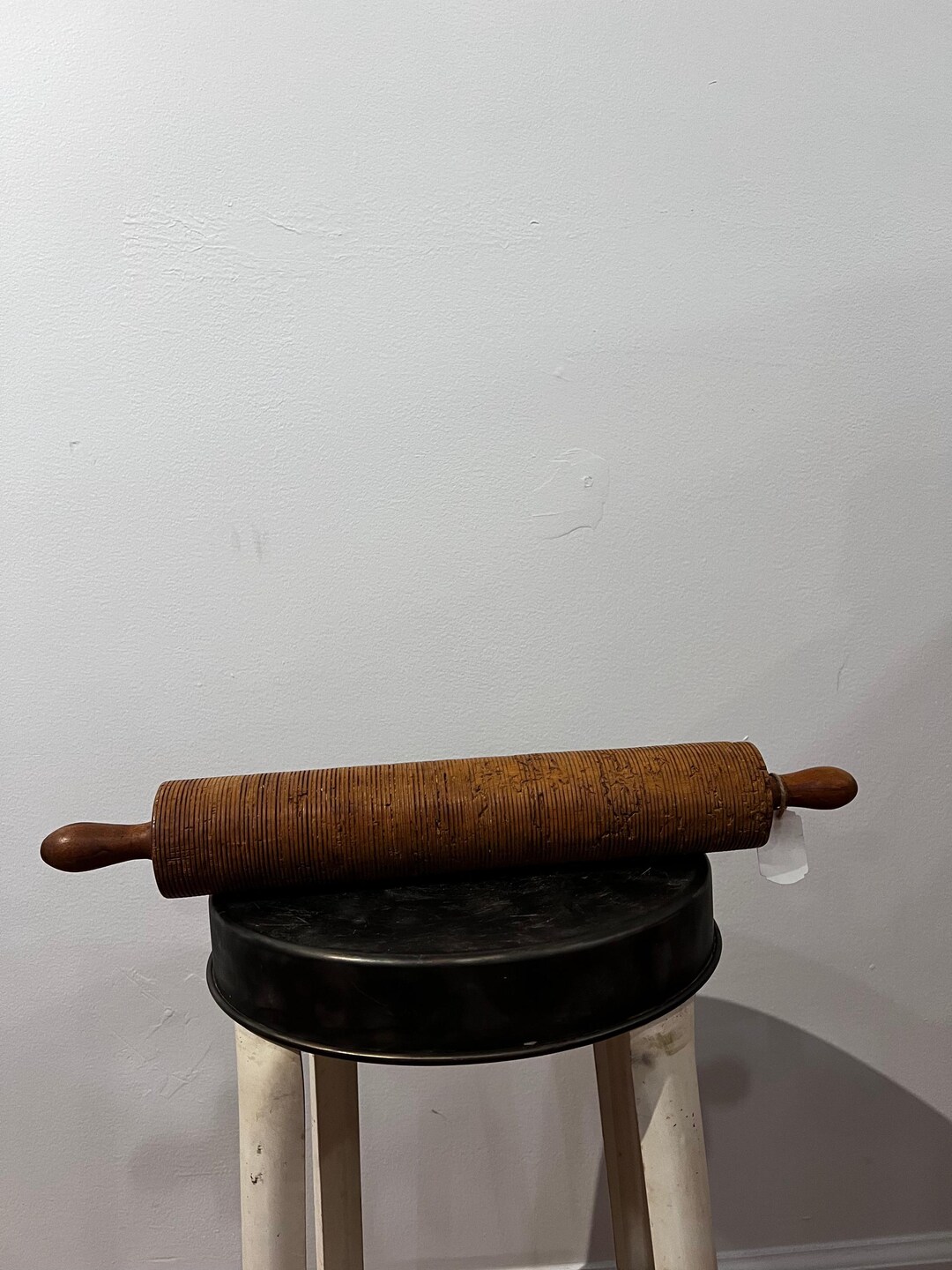 Antique Ribbed Rolling Pin - Etsy
